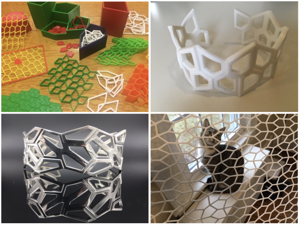 Surface design patterns based on pentagonal tessellations ...